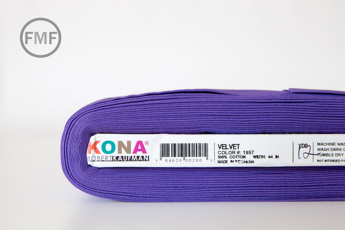 Velvet Kona Cotton Solid Fabric from Robert Kaufman, K001-1857 ...